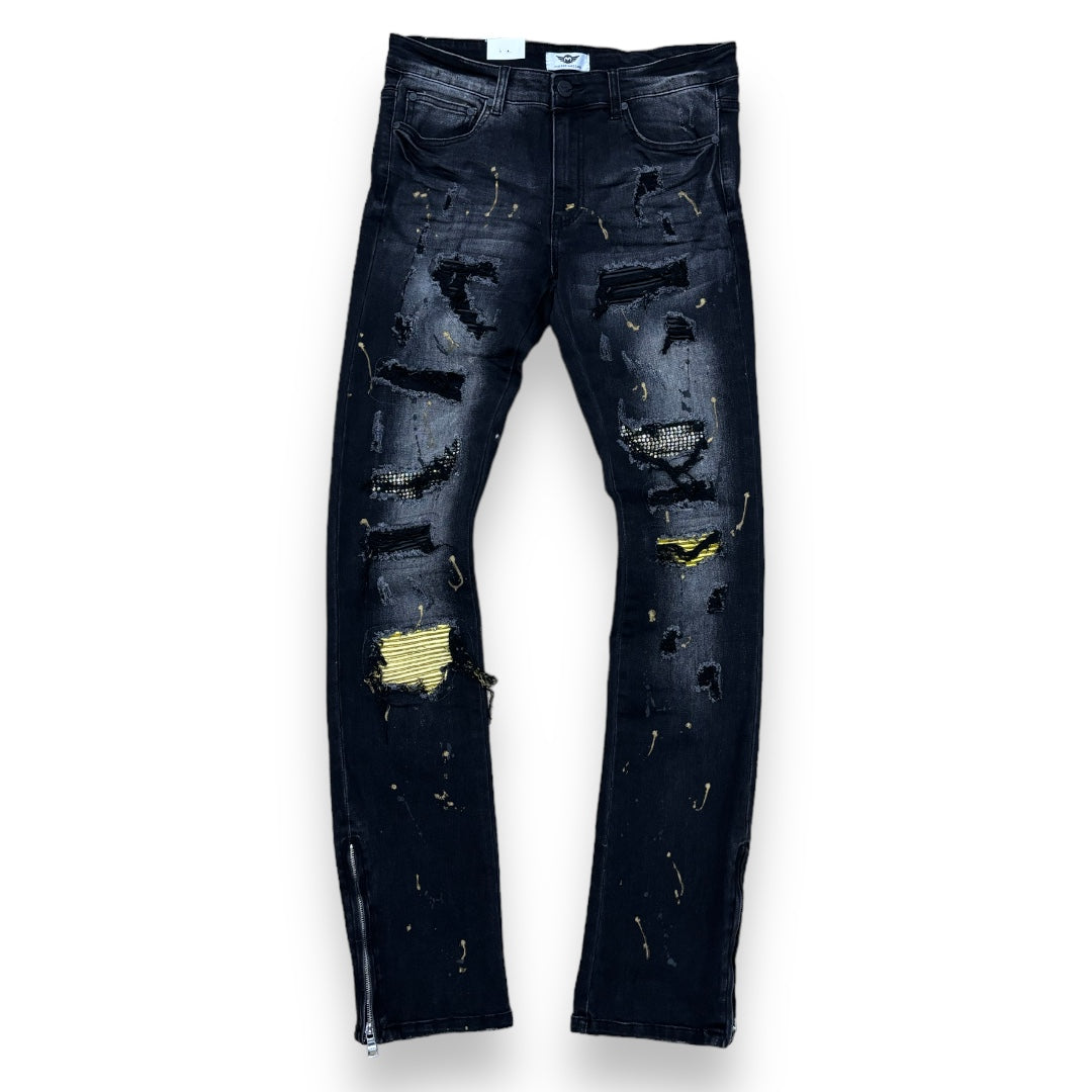 FerrariMassari Drip Gold Stacked Jeans – DripSeason