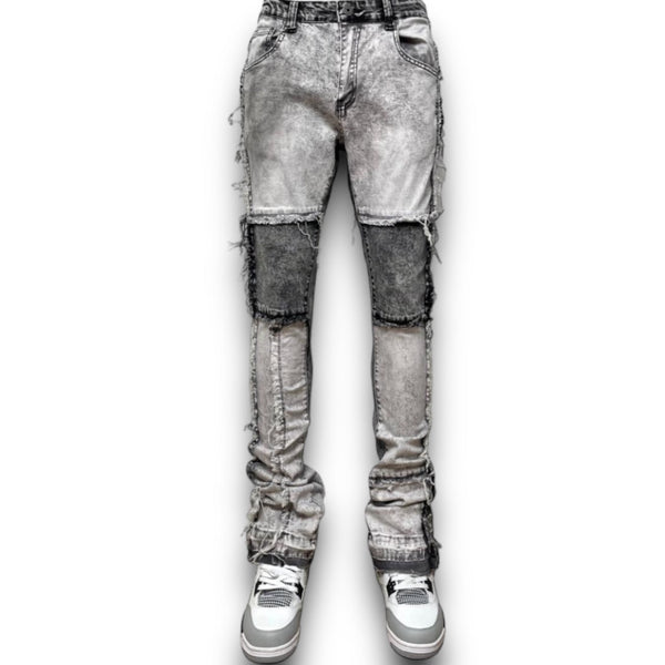 Vicious Stacked Jeans Black and Grey – DripSeason