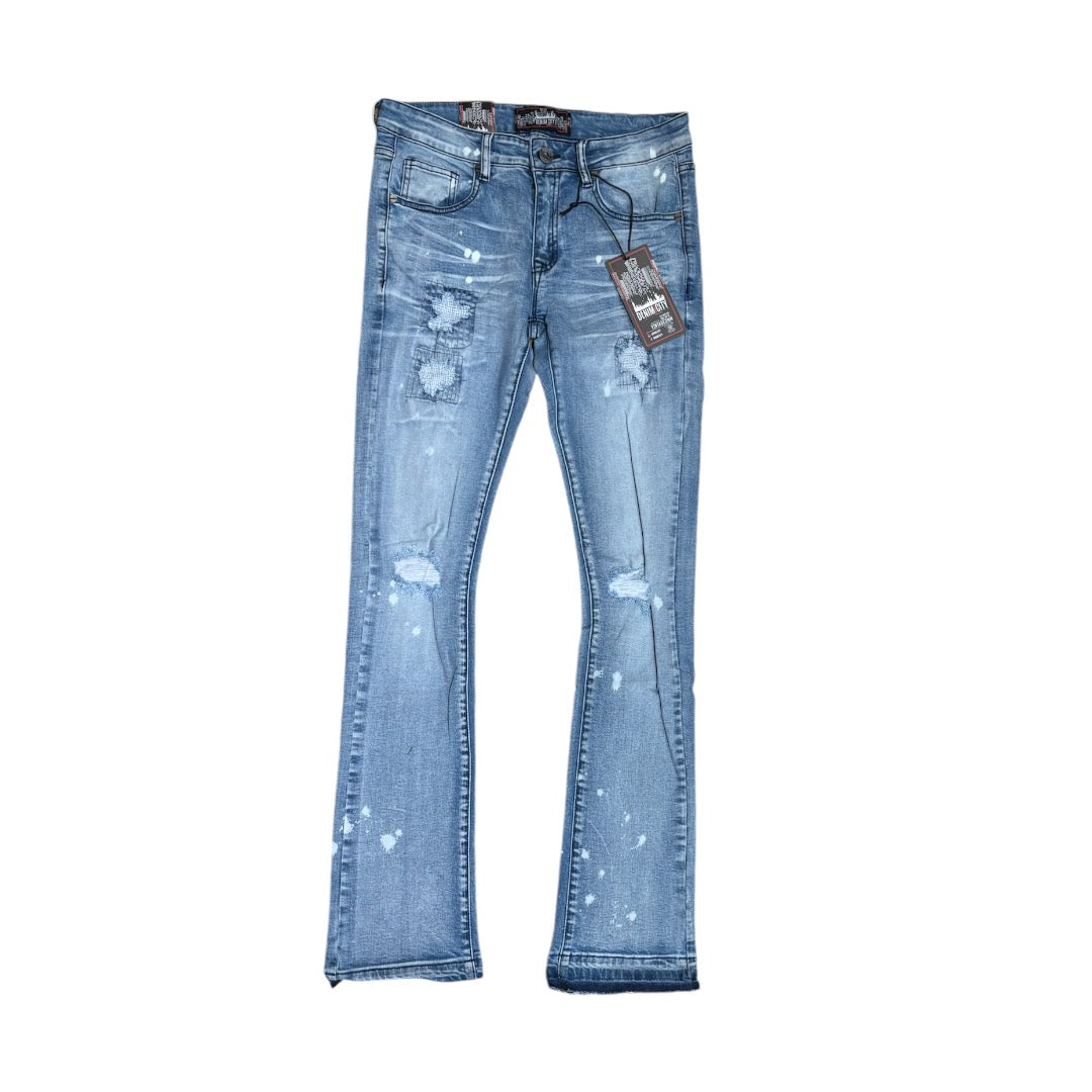 DenimiCity NEW LIGHT BLUE STACKED JEANS – DripSeason