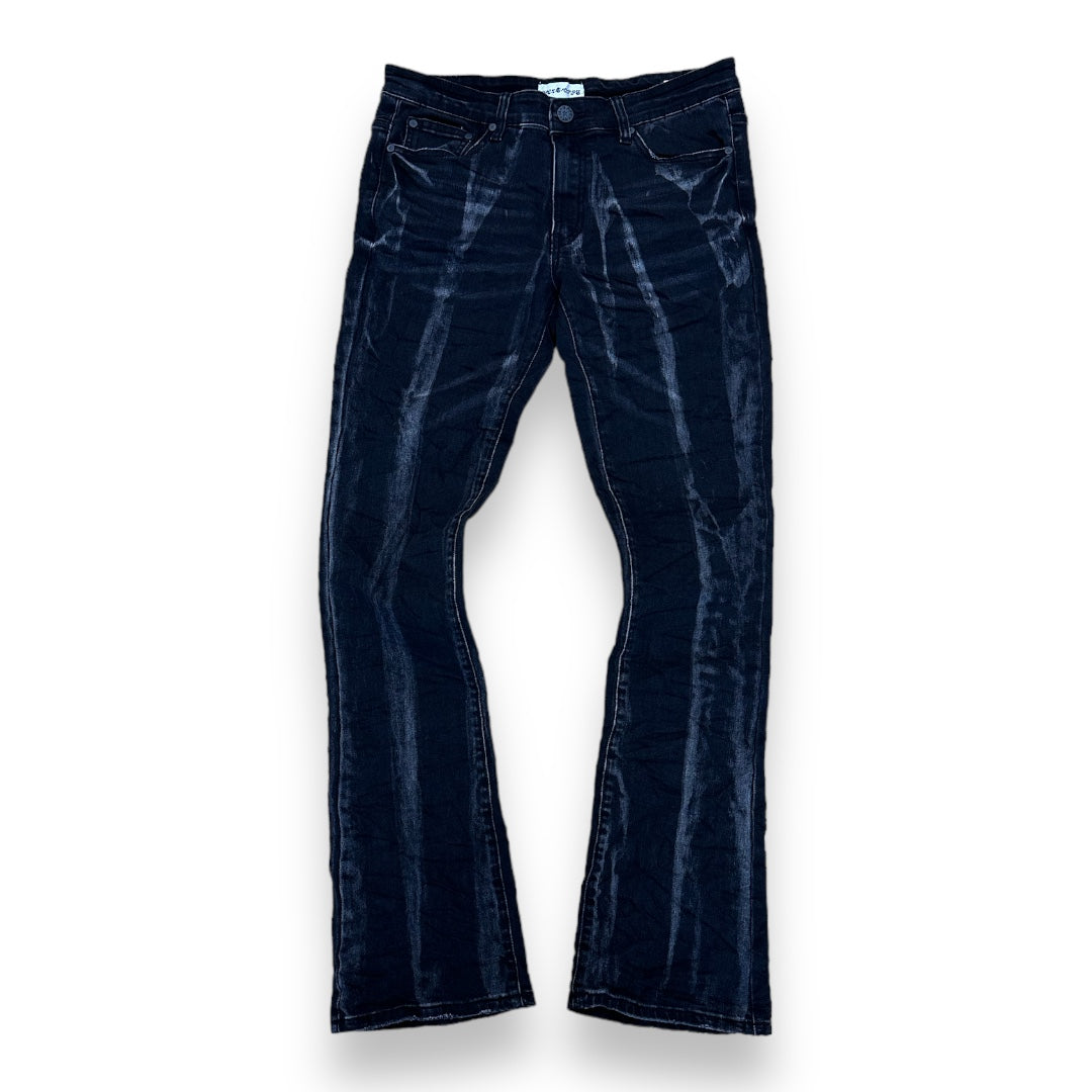 Me Vs Opps Drip Not Opps Black / Grey Stacked Jeans – DripSeason